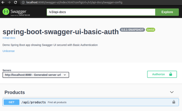 How to authorize Basic Auth requests in Spring Boot Swagger UI